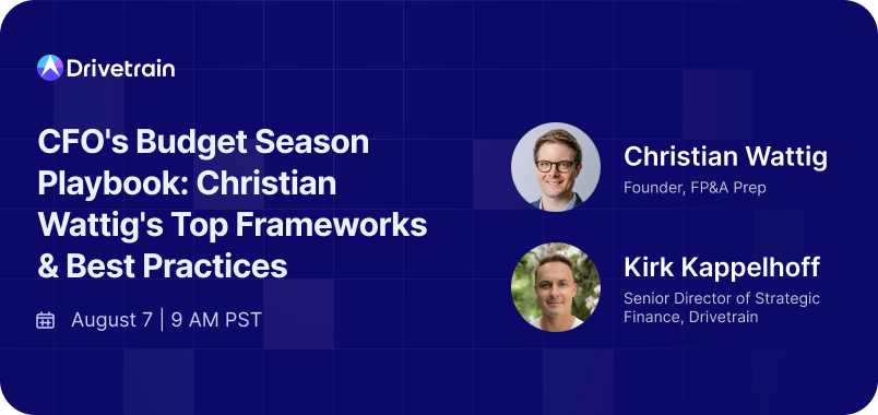 CFO's Budget Season Playbook: Christian Wattig's Top Frameworks & Best Practices